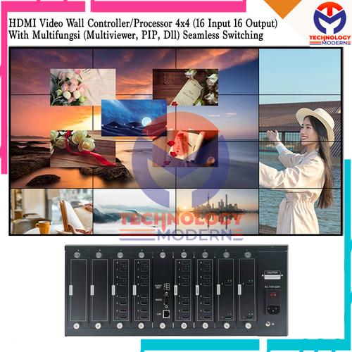 Jual HDMI Video Wall Controller/Processor 4x4 3x4 3x5 3x3 (16 Input 16 ...