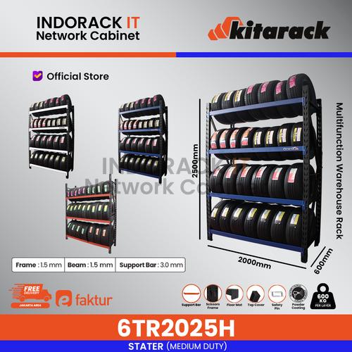 Promo Kitarck Rak Besi Tire Rack Ban Motor Mobil 6TR2025H Rak Serba ...