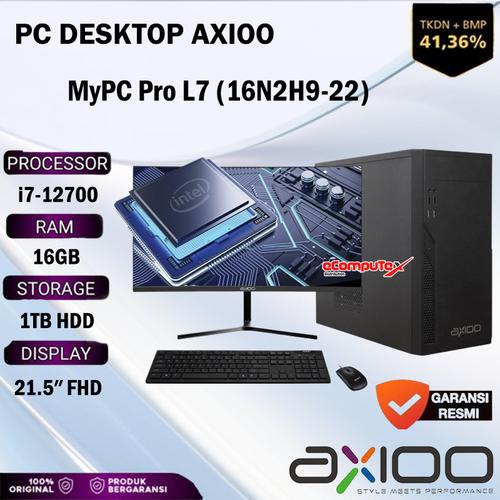 Jual Axioo PC Desktop MyPC Pro L7 (16N2H9-22) i7-12700 16GB 256GB NVME ...