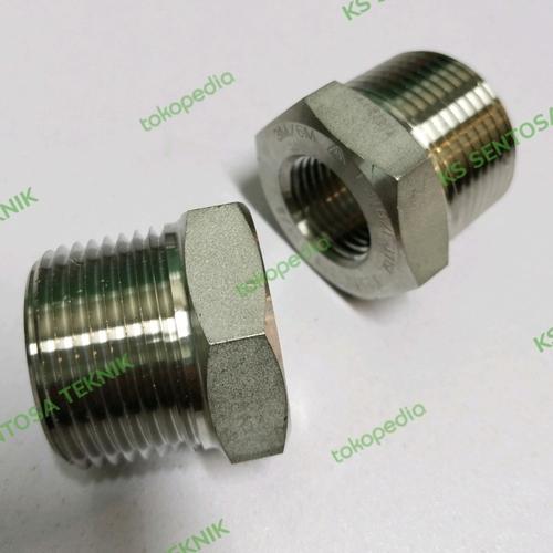 Jual Vlok Ring /Bushing Stainless SS316 Class 3000 NPT drat 1" × 3/4 ...