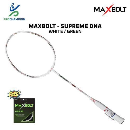 Jual New ! Raket Badminton Original Maxbolt Supreme DNA White Green ...