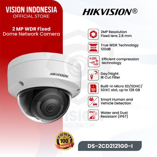 Jual HIKVISION DS-2CD2121G0-I 2MP WDR Fixed Dome Network Camera - Jakarta Utara - VISION ...