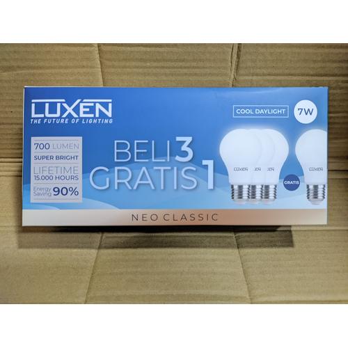 Jual LUXEN LED BULB PAKET ISI 4PCS 7W 9W 12W 15W - 15WATT - Jakarta ...