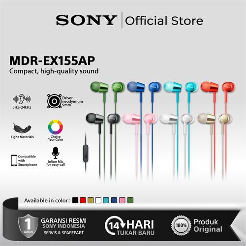 Promo Sony MDR EX155AP / Sony EX155AP / MDR EX155AP / EX155AP Earphone ...