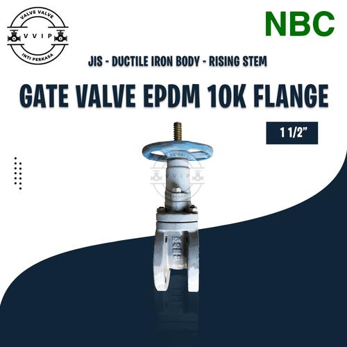 Jual GATE VALVE NBC JIS 10K FLANGE FLG DUCTILE IRON (DI) DISC EPDM ...
