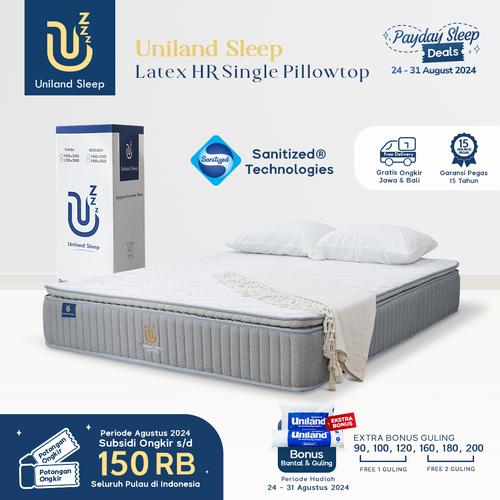 Promo Kasur Pocket Spring Bed Latex HR Single Pillowtop 30cm Uniland ...