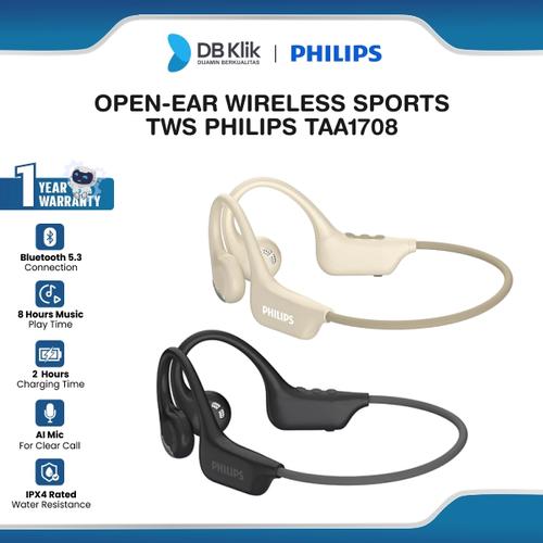 Jual TWS Philips TAA1708 Open Ear Bluetooth 5.3 IPX4 - True Wireless ...