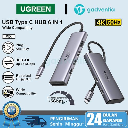 Jual UGREEN Adapter Multiport 5in1 USB C HUB 100W HDMI 4K Samsung iPad Pro - UGREEN 15495 ...