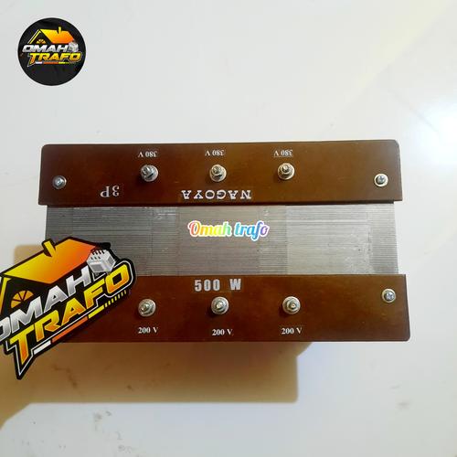Jual trafo step down / up isolasi 3 phase 500 watt 380v (rst) / 200v ...