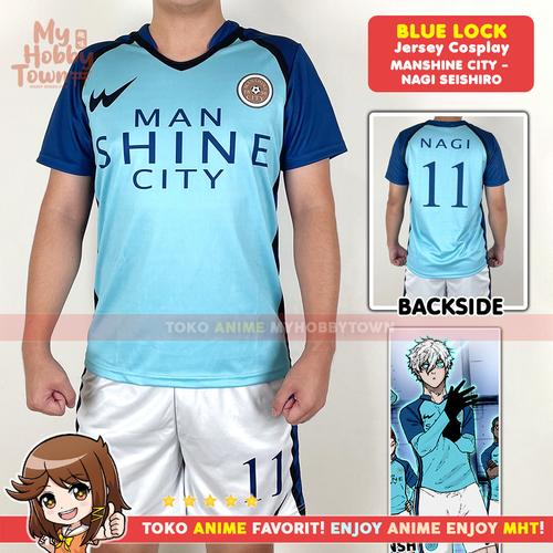 Jual Kostum Jersey Blue Lock No. 11 Nagi Seishiro Manshine City Anime ...