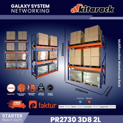 Jual KITARACK Rak Palet 3 TON Pallet Rack Heavy Duty P : 2.7M T : 3M L ...