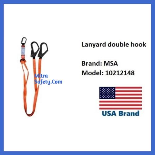 Jual Lanyard Double Hook MSA Original / Double Hook Lanyard + Absorber ...