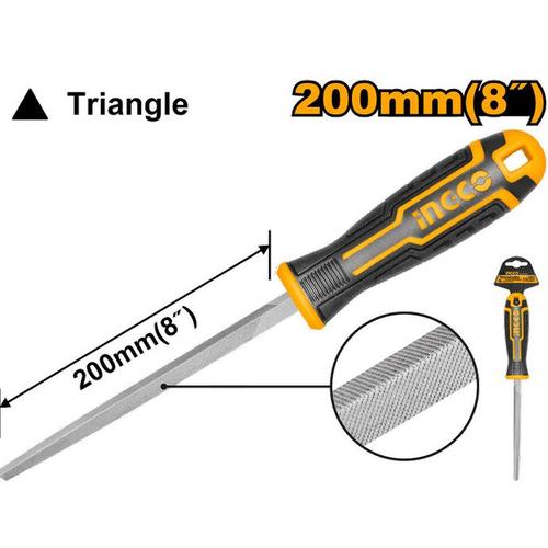 Jual Triangle Steel File 8 inch INGCO HSTF088 - Kikir Besi Segitiga ...