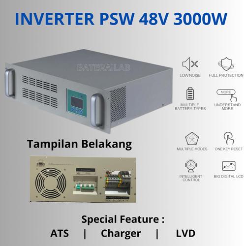 Jual 48V 5000W Rackmount Offgrid Inverter Trafo Toroid Include Charger ...