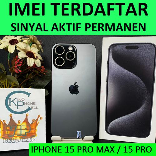 Jual BC iPhone 15 Pro Max / 15 Pro IMEI Terdaftar Beacukai Sinyal ...