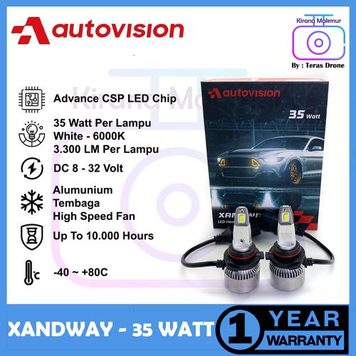 Jual LED Autovision Xandway H1 H3 H4 H7 H8 H9 H11 H16 H27 HB3 HB4 - 35 ...