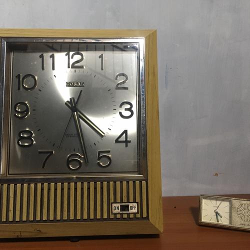 Jual Coral Jam Dinding Transistor Bunyi Lonceng Gong Mesin Ori Japan ...