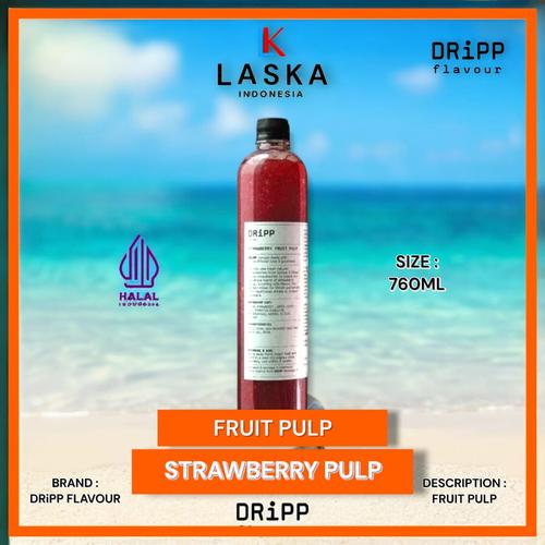 Jual DRiPP Puree/pulp STRAWBERRY 760 ml - fruitmix strawberry ...