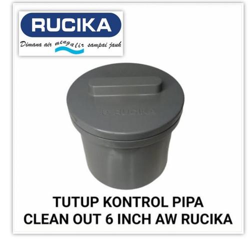 Jual CLEAN OUT 6" INCH AW RUCIKA TUTUP PIPA TUTUP SEPITENG 6 INCH DUCT ...