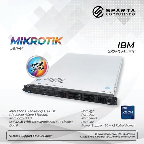 Jual Mikrotik Server Ibm x3250 M4 Sff Os X86 Lv.6 License - Jakarta ...