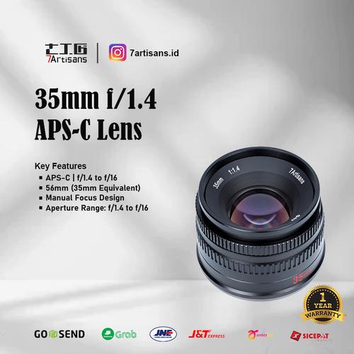 Promo 7Artisans 35mm/F1.4 APS-C Lens format for Mirrorless Camera - Eos R Cicil 0% 3x - Jakarta ...