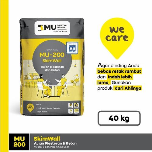 Jual Mortar Utama MU-200 SkimWall Acian Plaster & Beton 40kg - Kota ...