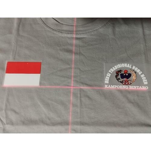 Jual laser marking presisi posisi sablon DTF/sablon manual/mesin jahit ...