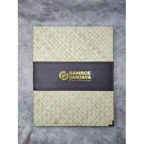 Jual Buku menu cafe,resto,hotel dll.bahan pandan/samak size a4 custom ...