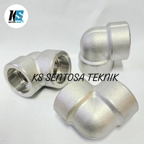 Jual Elbow SW Stainless ss304 Class 3000 NPT ukuran 1 1/4" inch / Knee ...