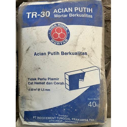 Jual TR-30 Semen Acian Putih Tiga Roda kemasan 40kg - Kota Surabaya ...
