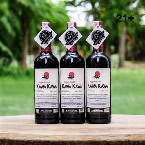 Promo Paket 3 Anggur Merah Amer Kawa Kawa 600ml - Anggur Beverages ...
