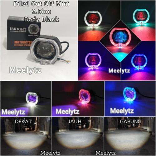 Jual IBRIGHT - Projie Biled Cut Off mini 2.5 INC 30watt body hitam ...