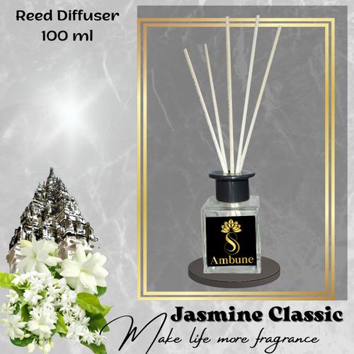 Jual Jasmine Classic Reed Diffuser 100 ml + Refill 100 ml Premium Oil Ambune - Reed + Refill ...