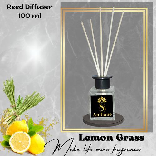Jual Lemon Grass Reed Diffuser 100 ml + Refill 100 ml Premium Oil Ambune - Reed 100 ml - Kota ...