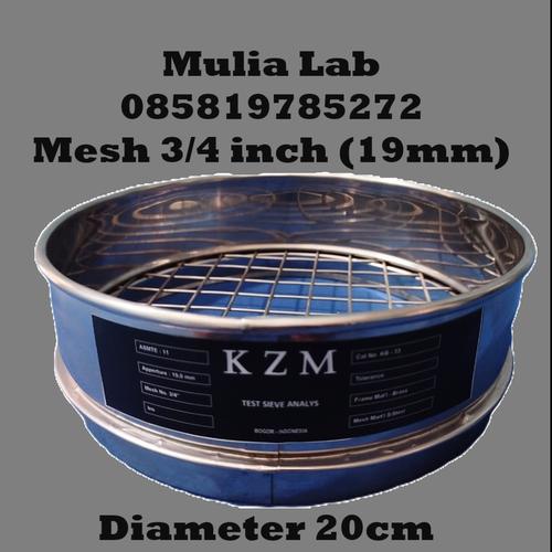 Jual Test sieve ayakan Mesh 3/4 inch (19mm) Diameter 20cm - Kab. Bogor ...
