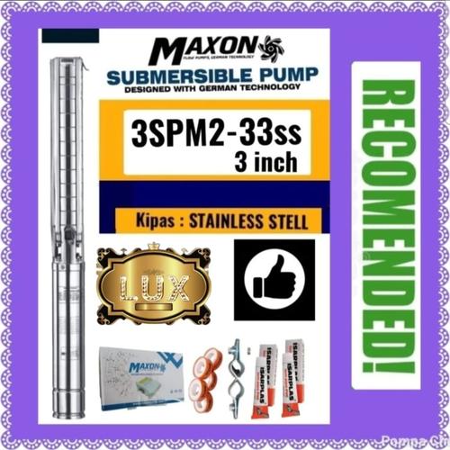 Jual Pompa satelit 3inch MAXON 1.5Hp 33 kipas STAINLESS 3 " 3spm2-33 ...