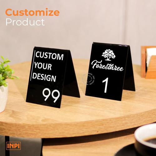 Jual Signage Custom Request Papan Tanda - Nomor Meja Akrilik 8 x 11 cm ...