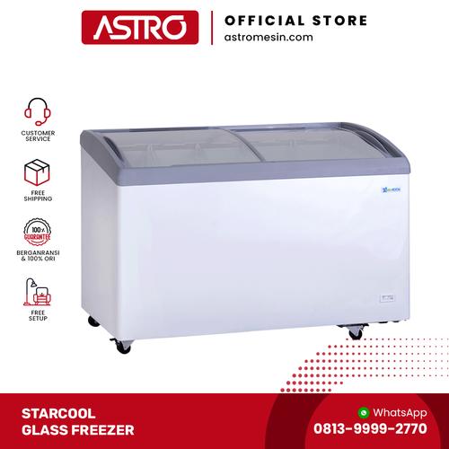 Jual Sliding Curved Glass Freezer STARCOOL DF-330- Freezer Kaca Geser ...