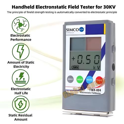 Jual FMX-004 simco fmx004 Electrostatic Field Meter name plat Made in ...