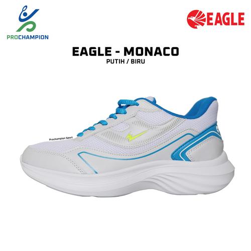 Promo New ! Sepatu Lari / Running Eagle Shoes Monaco Putih Biru - 44 - Jakarta Barat ...