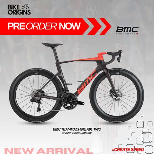Jual BMC Teammachine R 01 TWO Maroon Carbon / Neon Red - Full Bike - 47 ...