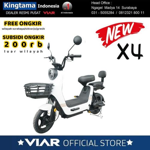 Promo Sepeda Listrik VIAR X4 - PROMO - ORIGINAL - PUTIH+HITAM, Pulau Jawa Cicil 0% 3x - Kota ...
