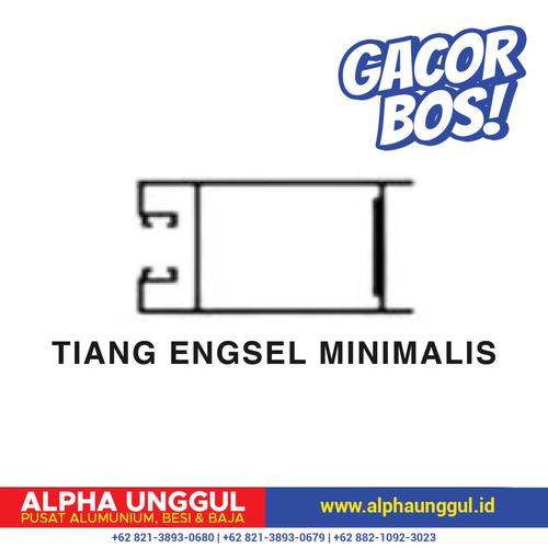 Jual Alumunium ALUMINIUM ALEXINDO Tiang Engsel Minimalis 2398 / 5730 6 ...