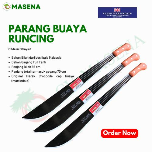 Jual (CAP MARTINDALE) PARANG BUAYA BLACK RUNCING/MADE IN MALAYSIA ...