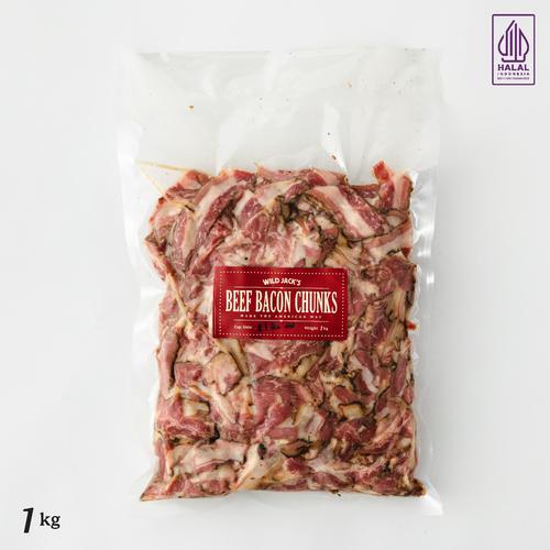 Promo Beef Bacon Chunk / Bacon Chunk / Smoked Beef Bacon Chunk / Wild ...