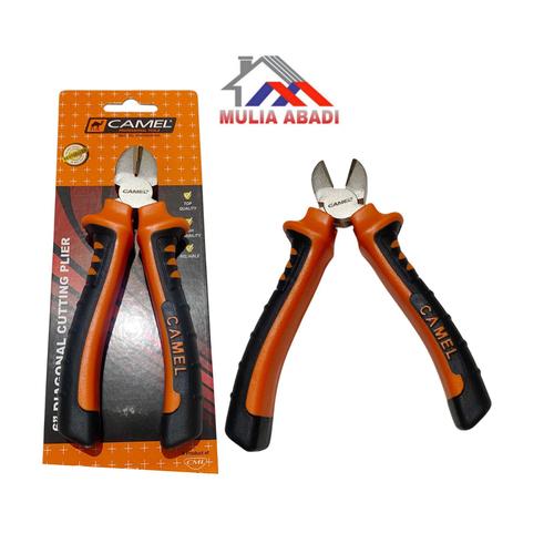 Jual Tang Potong CAMEL 6inch gagang fiber/tang potong 6inch merek Camel ...