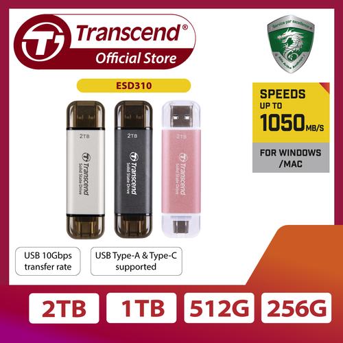 Promo Transcend ESD310 External SSD USB 3.2 Gen 2x1 (USB 10Gbps) [C ...