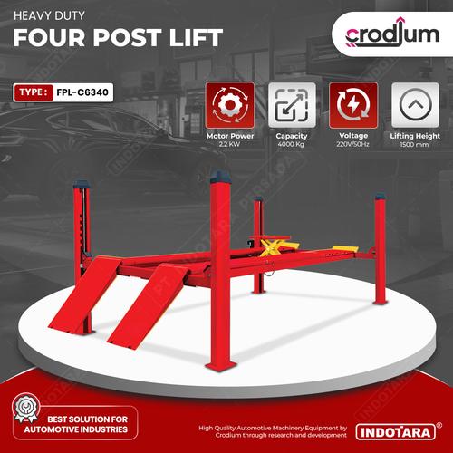 Promo Lift Mobil Hydraulic 4 Tiang Kapasitas 4 Ton - CRODIUM FPL-C6340 ...