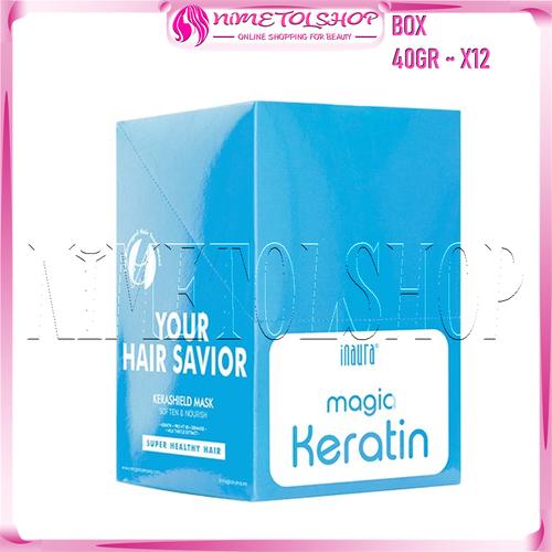 Promo (BOX) INAURA Magia Keratin Kerashield Hair Mask 40gr X12 Sachet ...