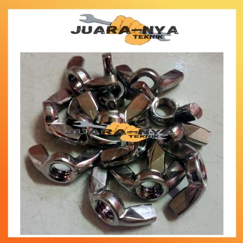 Jual Wing Nut M8 Stainless/ Mur Kuping M8 Stainless Steel - Kota ...